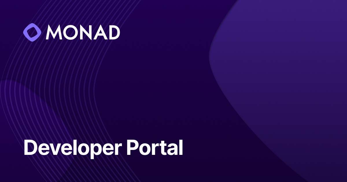 Monad Developer Portal